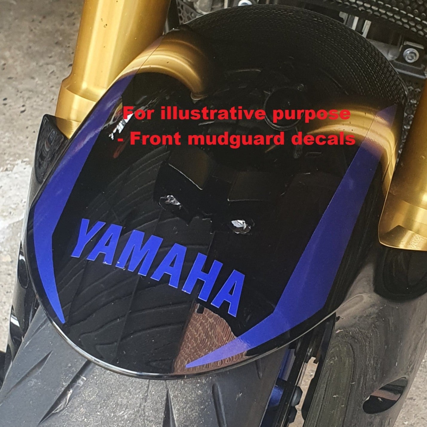 Yamaha MT10 Front Mudguard Decals / Stickers - WHITE – Century Carbon